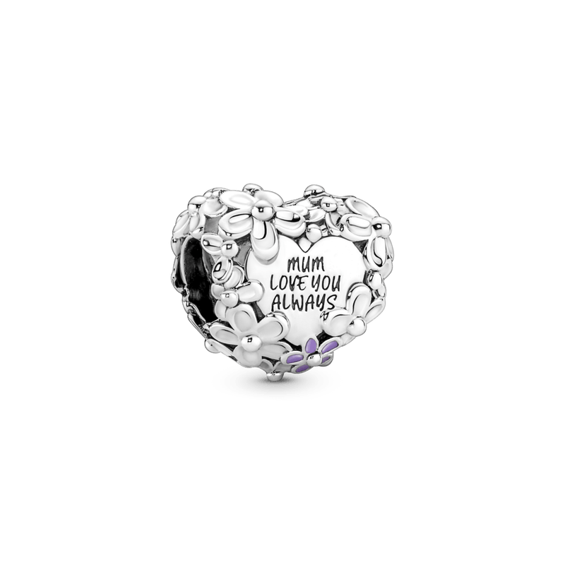 Charm Corazón Con Margaritas Mamá|Pandora MX - Pandora Mexico