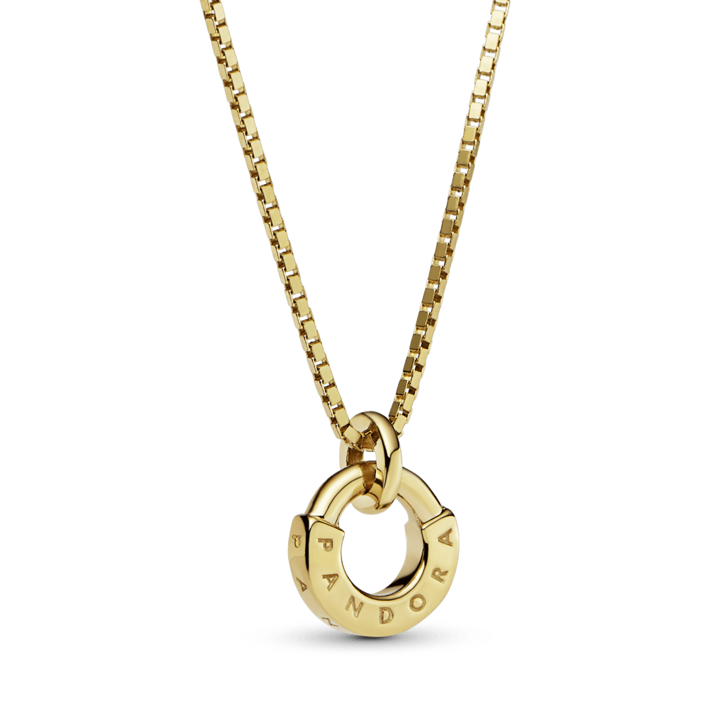 Collar collier y colgante I-D Pandora Signature Oro 14K|Pandora MX ...