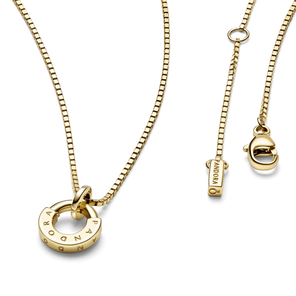 Collar collier y colgante I-D Pandora Signature Oro 14K|Pandora MX ...