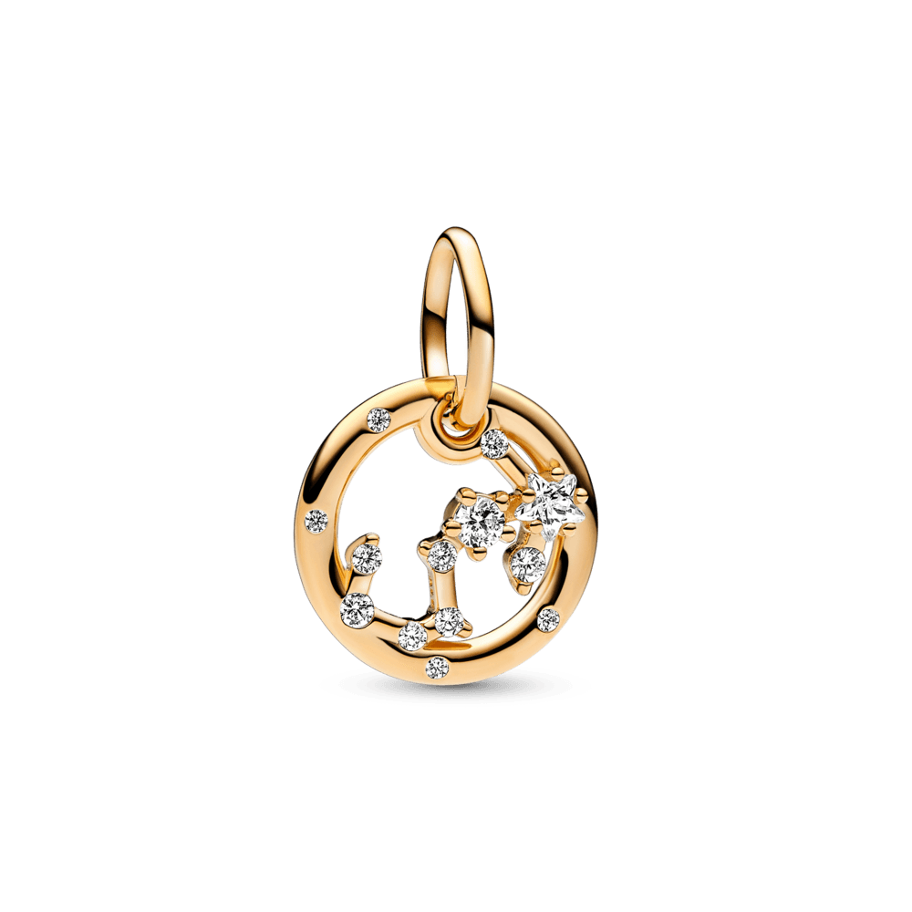 Charm Colgante Zodiaco Escorpio Recubrimiento en Oro de 14k|Pandora MX ...