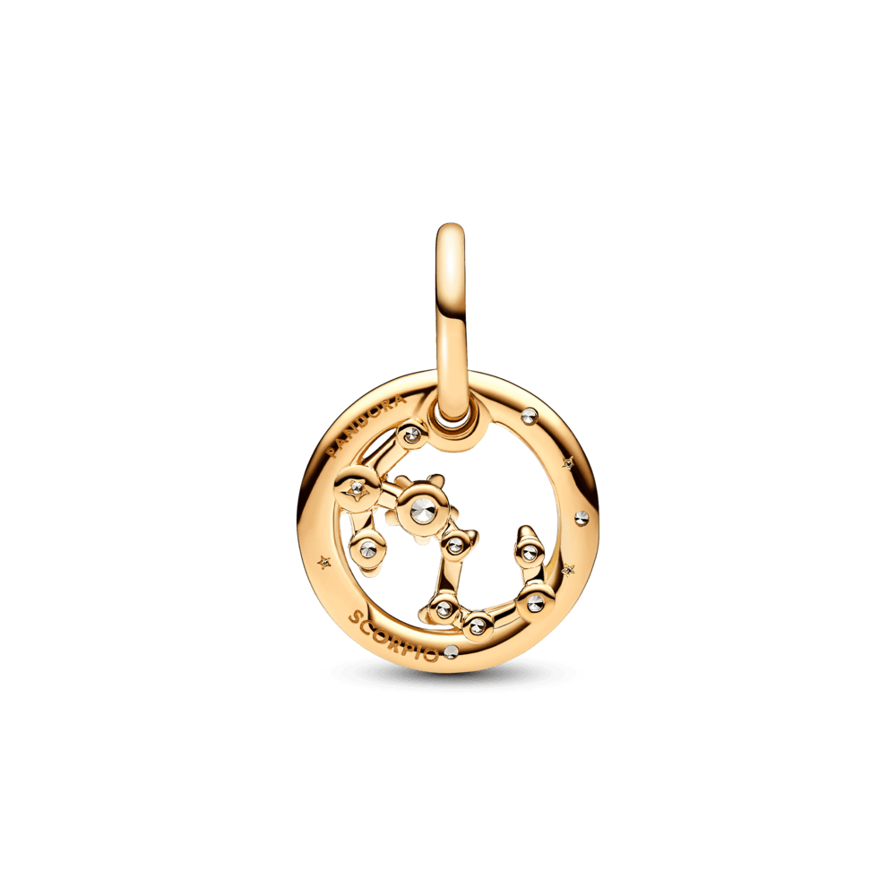 Charm Colgante Zodiaco Escorpio Recubrimiento en Oro de 14k|Pandora MX ...